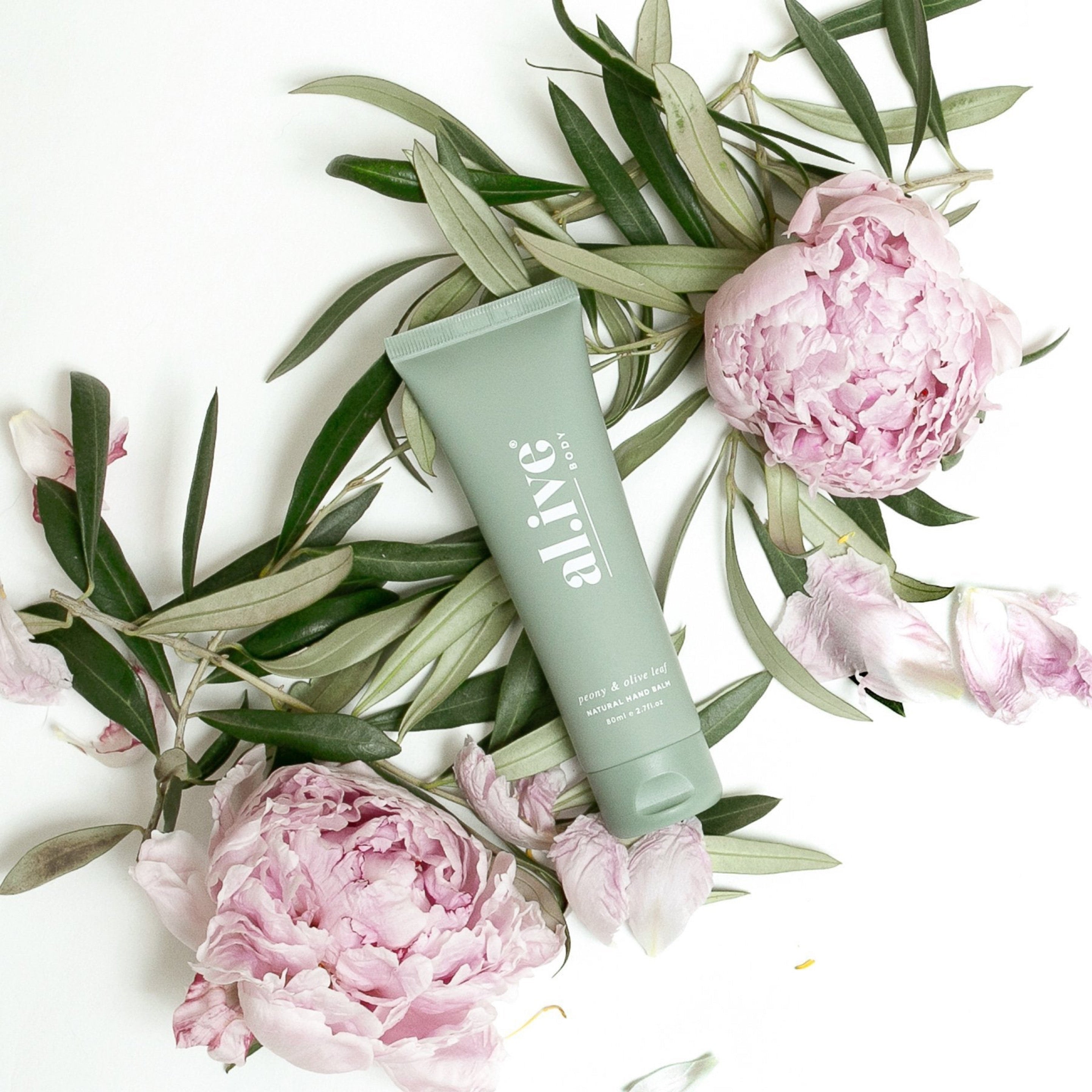 Alive Body - Natural Hand Balm - Peony & Olive | Milk + Honey